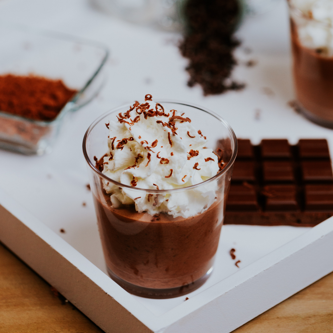Chocolate Mousse In A Glass Plating
